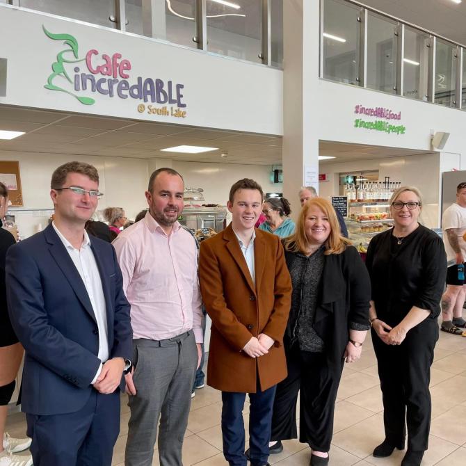 Tennyson and Long visit Café IncredABLE to mark Social Enterprise Day ...